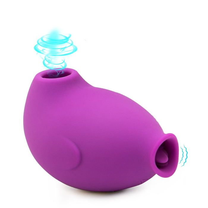 Stimulateur de mamelon de clitoris, modes de vibration et de léchage de langue multiples ...