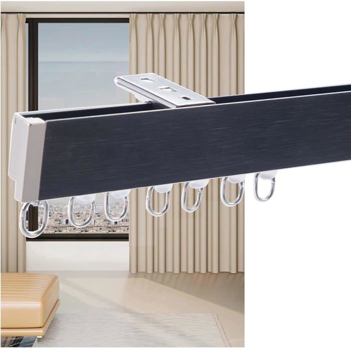 Rails De Rideaux Lourds 70 Cm-600 Cm, Tringle À Rideau Robuste En ...