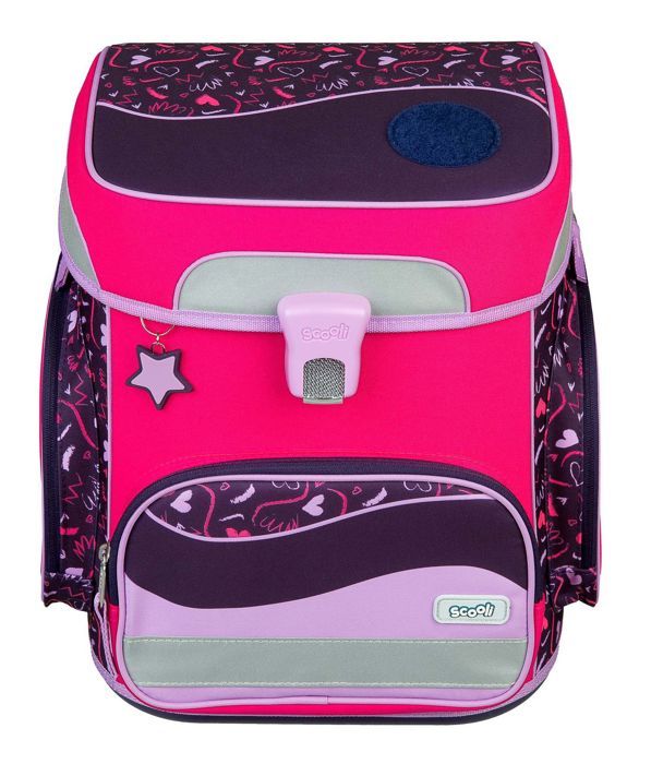Scooli Sac d'école rose fluo violet pour fille - EasyFit Schulranzen ...
