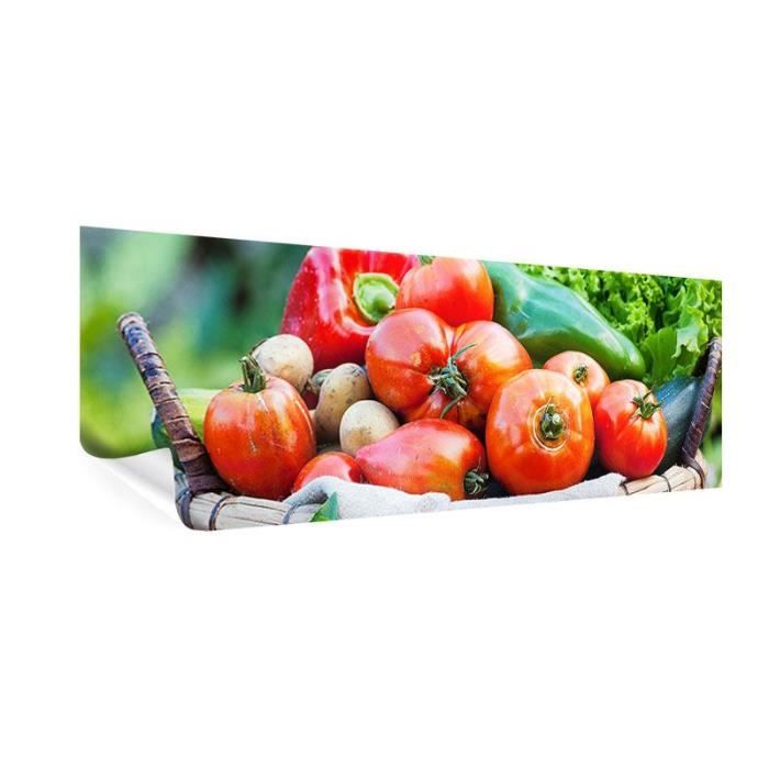 Poster Panoramique Panier de légumes 120 x 40 cm - Cdiscount