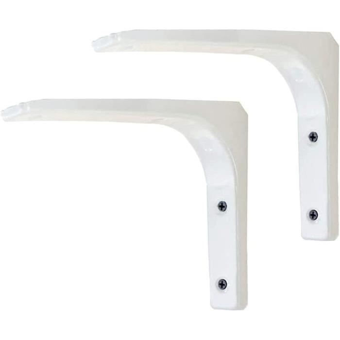 2PCS Équerre Étagère, Équerre Étagère Murale en Forme De L, Équerre De ...