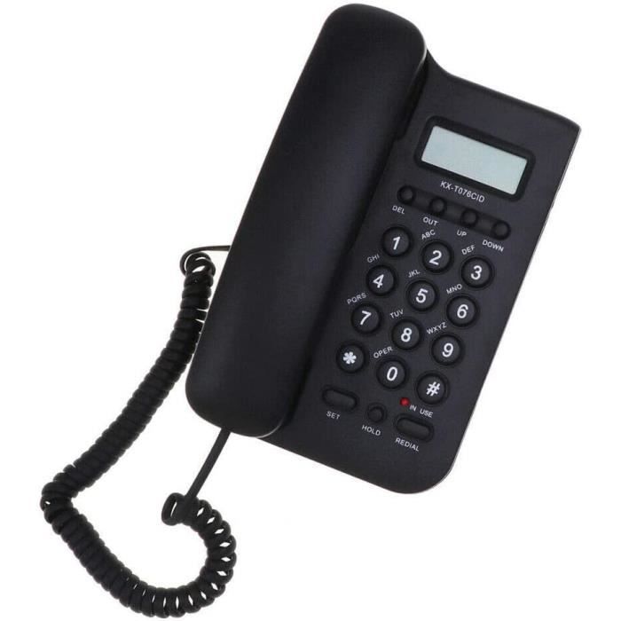 Téléphone fixe portable sans fil avec identification de l'appelant ...