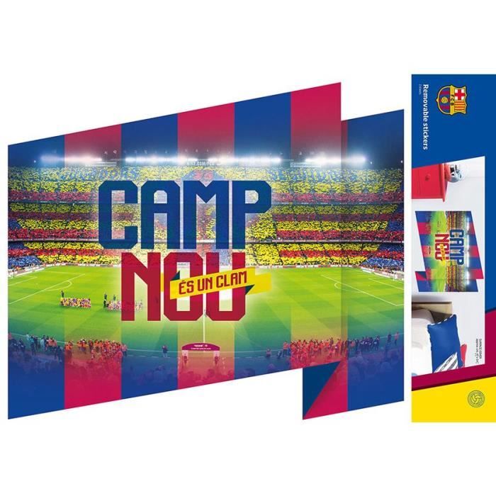 Sticker géant Camp Nou FC Barcelone - Rouge - Enfant - Garçon - FC ...