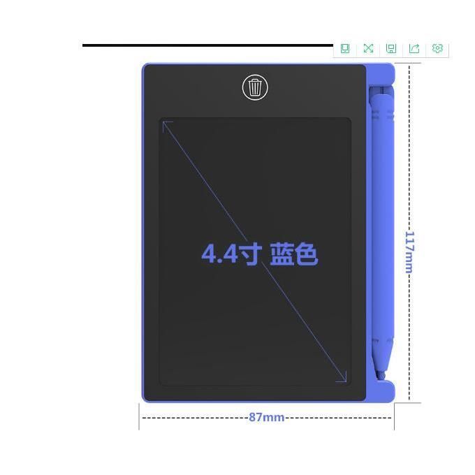 Tableau,Tablette d'écriture LCD pour enfants, 4.4 pouces, tableau pour ...