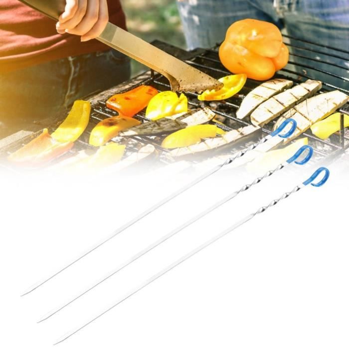 Atyhao fourchette à griller barbecue en acier inoxydable 3pcs barbecue ...