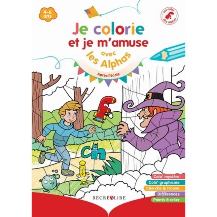 Cahier d'activités et de coloriages - Les Alphas - Je colorie et je m ...