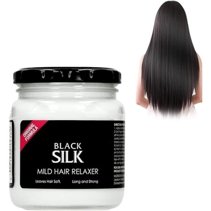 2pcs Black Silk Mild Hair Relaxer, Black Silk Hair Relaxer Mild, 3 in 1 ...