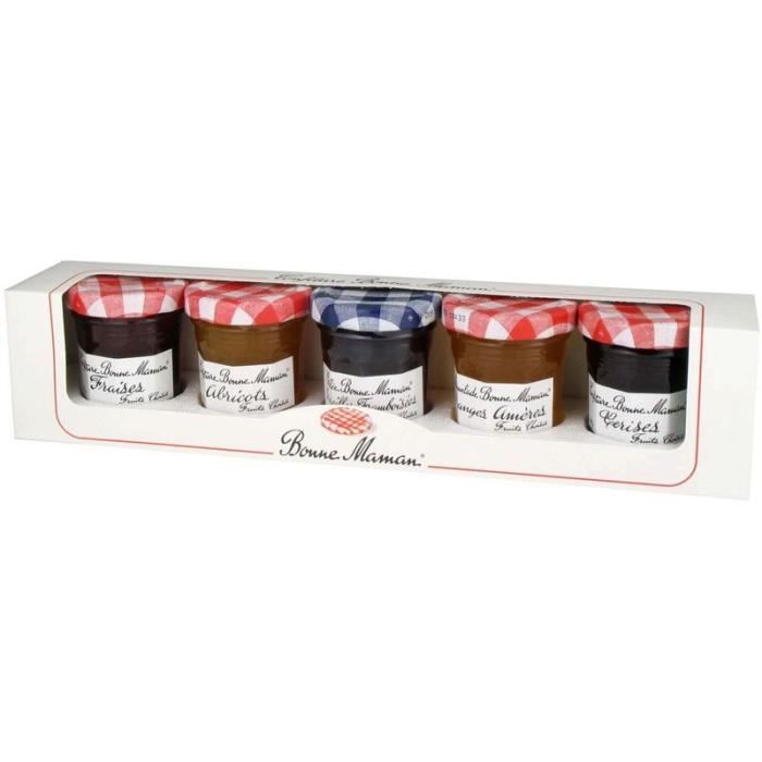 Bonne Maman Coffret de 5 confitures 5x50g - Cdiscount