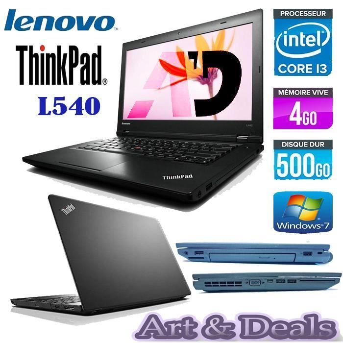 Ordinateur Portable - Lenovo - ThinkPad L540 - 15 pouces - Core i3 - 500 Go HDD - Cdiscount ...