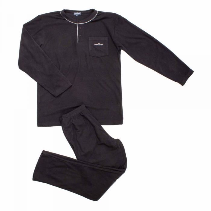 Ensemble pyjama chaud bahamas Homme MARINER Noir - Cdiscount Prêt-à-Porter
