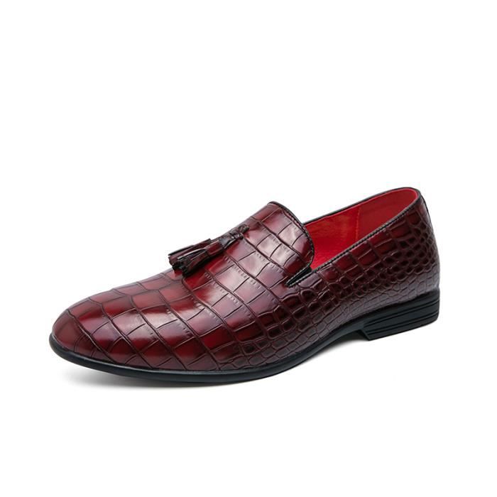 Derby Cuir Chaussure Homme Rouge - Cdiscount Chaussures