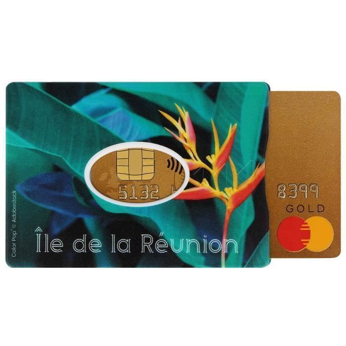 Etui rigide 1 carte - Réunion- Oiseau du paradis Color Pop ...