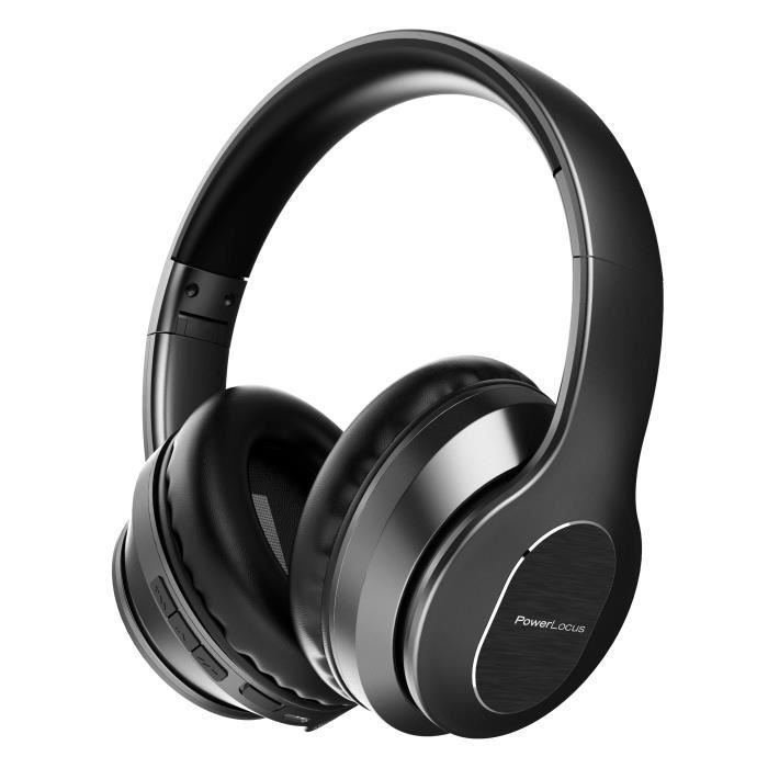 Casque Bluetooth - POWERLOCUS - Casque Audio avec Micro - Réduction de ...