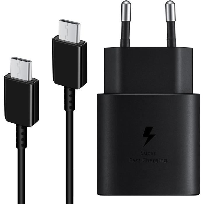 25W Chargeur Charge Rapide (Pps)+ Cable Usb-C Type-C Compatible Avec ...