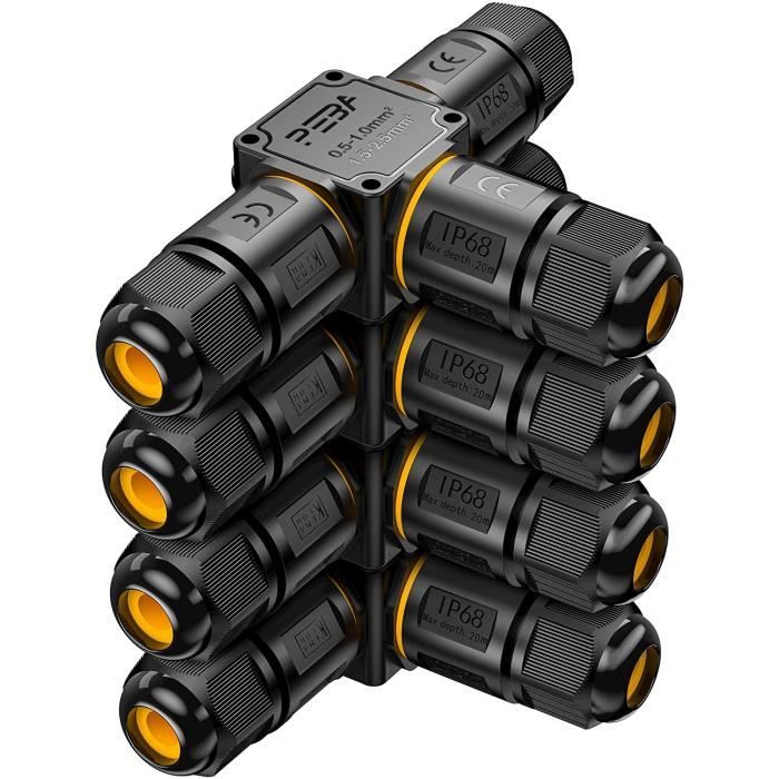 PEBA Connecteurs de câbles étanches Boîte jonction étanche 3 broches ...