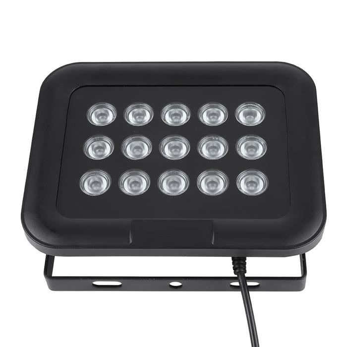 Lumière LED infrarouge DC 12V 15pcs IR infrarouge LED Array Light IP65 ...