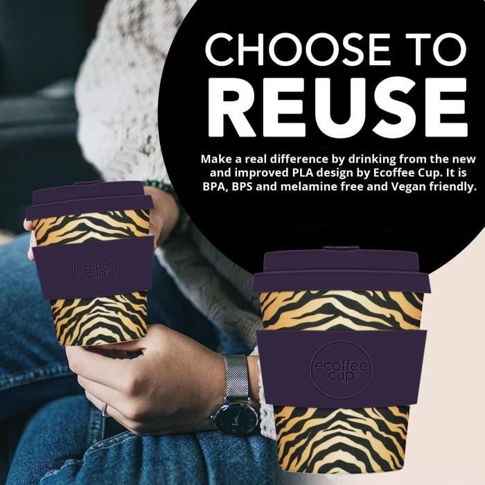 Tasse À Café Ecoffee Réutilisable Et Écologique, 100 % Végétale, Avec ...