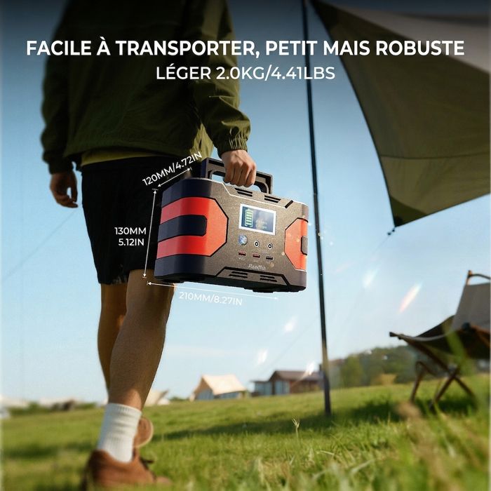 Centrale électrique portable-FLASHFISH EA200-200W-166Wh-Générateur ...