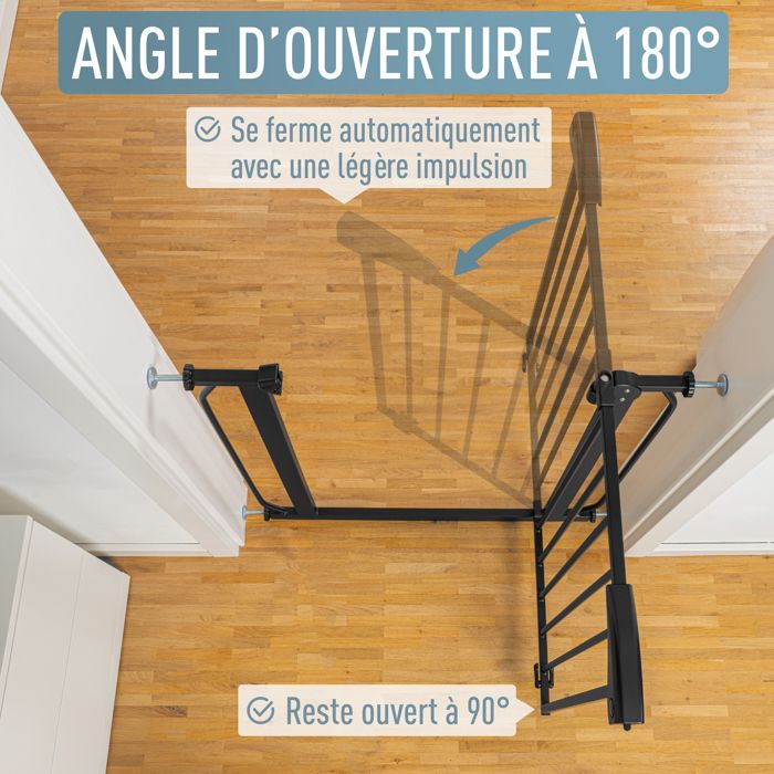 Barrière de sécurité Bébé - 105 - 115 cm - IB STYLE - Sans Perçage ...