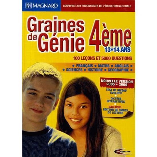 Graines de Génie 4ème - Cdiscount Informatique