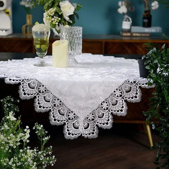 Nappe En Dentelle - Chemin De Table Rectangulaire En Tissu Jacquard ...