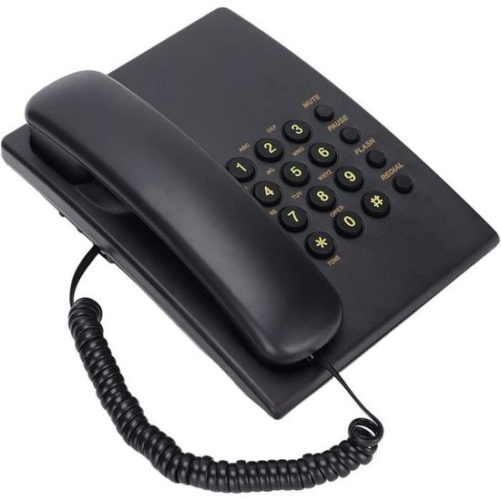 Téléphone de Bureau Filaire, Téléphones Fixes sans Fil KX-T435 avec Identification de L'appelant ...