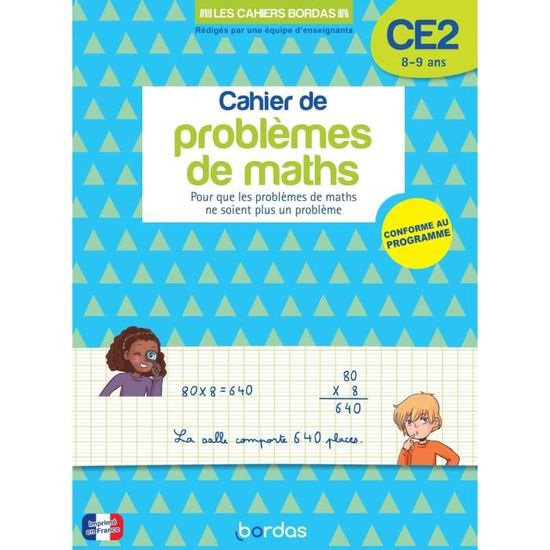 Cahier de problèmes de maths CE2 - Bordas - Cdiscount Librairie
