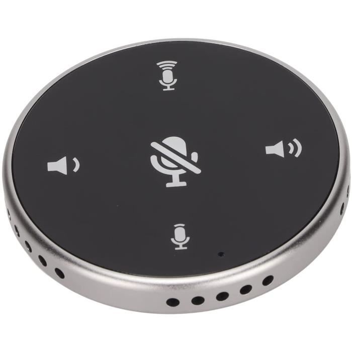 Micro omnidirectionnel à 360 °, microphone de conférence usb, sourdine ...