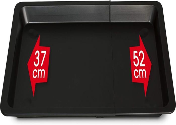 Plaque de Four Extensible de 37cm à 52cm, Universel, en Acier Inoxydable, Double couche de ...