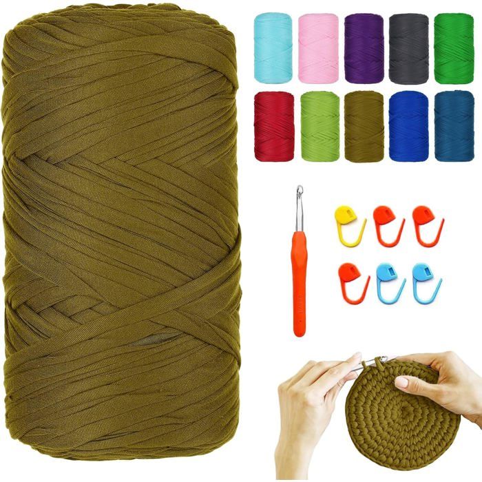 Fil polyester pour crochet - SIGHTMARK - 400g/120m - Vert général ...
