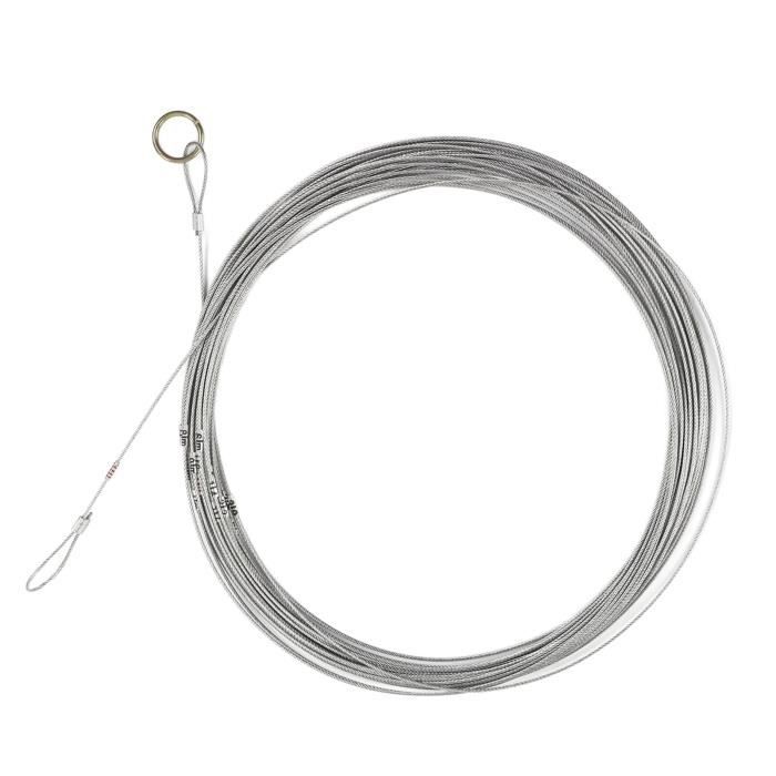 Akozon Corde d'acier de puits Corde à mesurer en fil d'acier Bonne ...