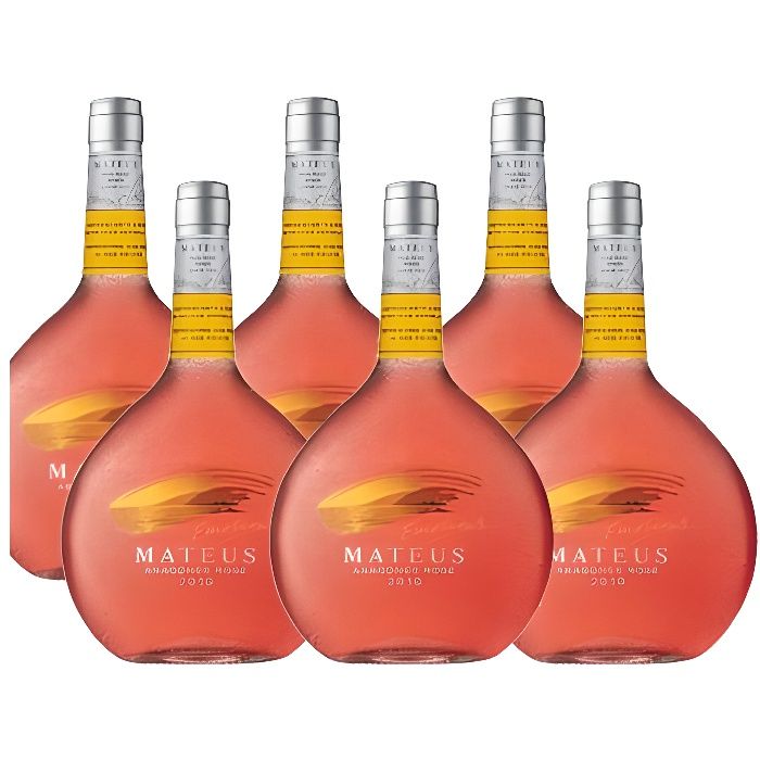 Mateus Medium Sweet - Vin Rosé - Lot de 6 - La cave Cdiscount