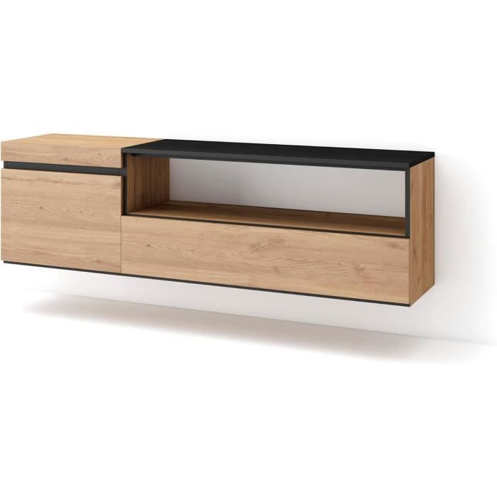 Meuble TV | Banc Télé | Grand Espace de Rangement | 150x45x35cm | pour ...
