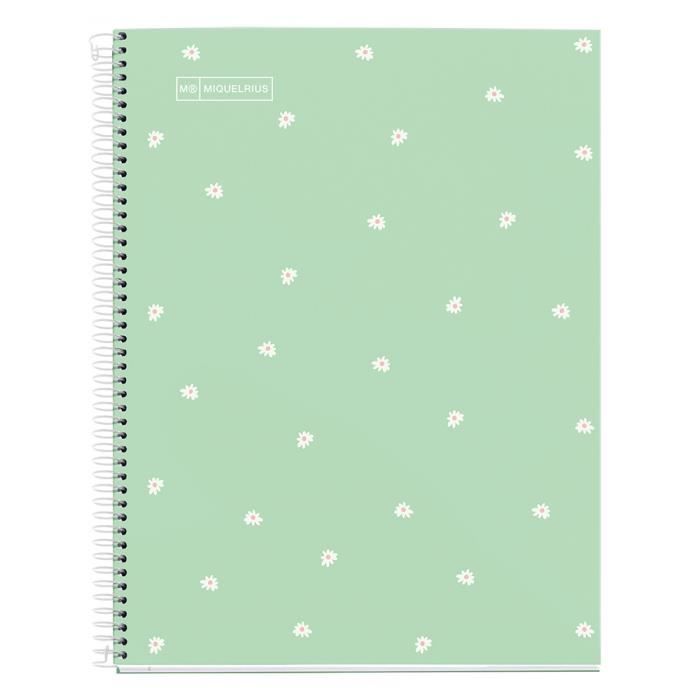 Bloc Notebook à spirale A4 MIQUELRIUS Emotion Marguerites 160p Petits ...