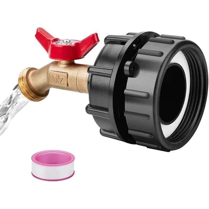 Robinet Cuve 1000L,Adaptateur De Réservoir Ibc Connecteur À Filetage 1-2",Ibc Adaptateur Ibc ...