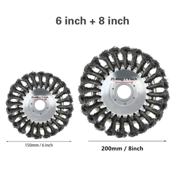 Tondeuse,Tête de tondeuse à gazon en fil d'acier amélioré 150-200mm ...