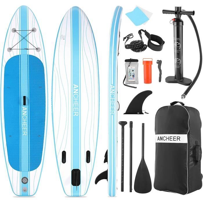 Stand up paddle gonflable 320x84x15cm Planche de paddling SUP portative ...
