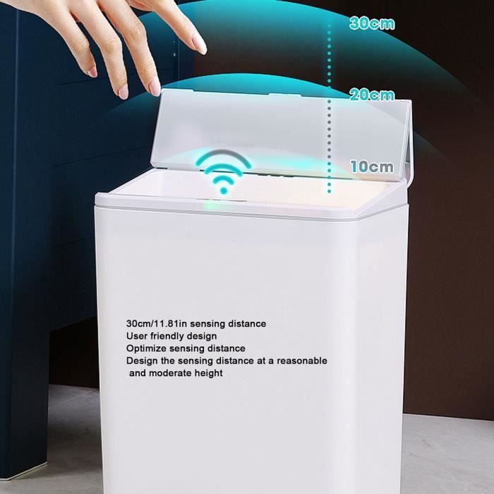 Cikonielf Poubelle intelligente Poubelle à détecteur de mouvement 13L ...