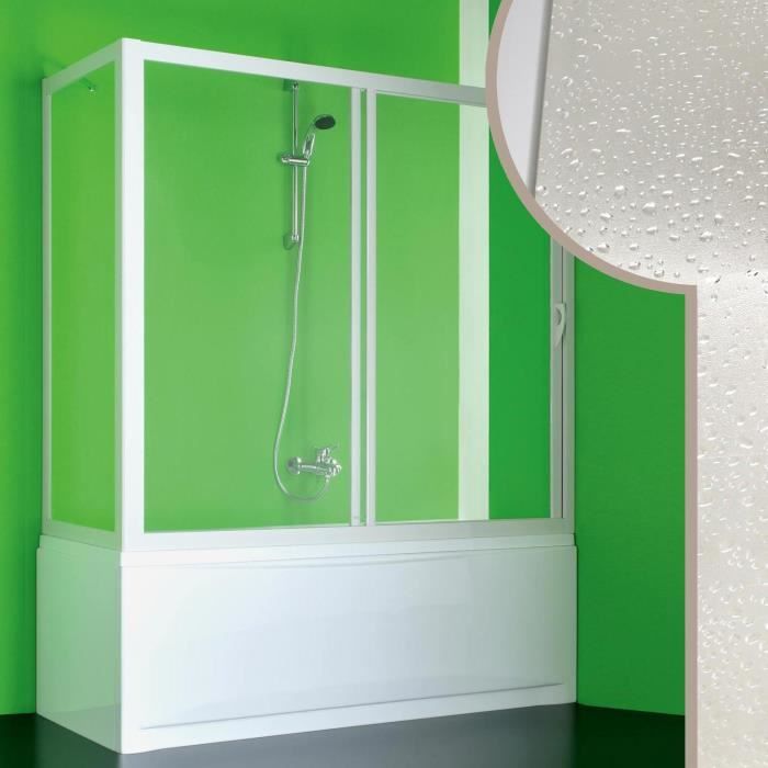 Cabine douche Pare-Baignoire 75x170 CM en acrylique mod. Plutone avec ...