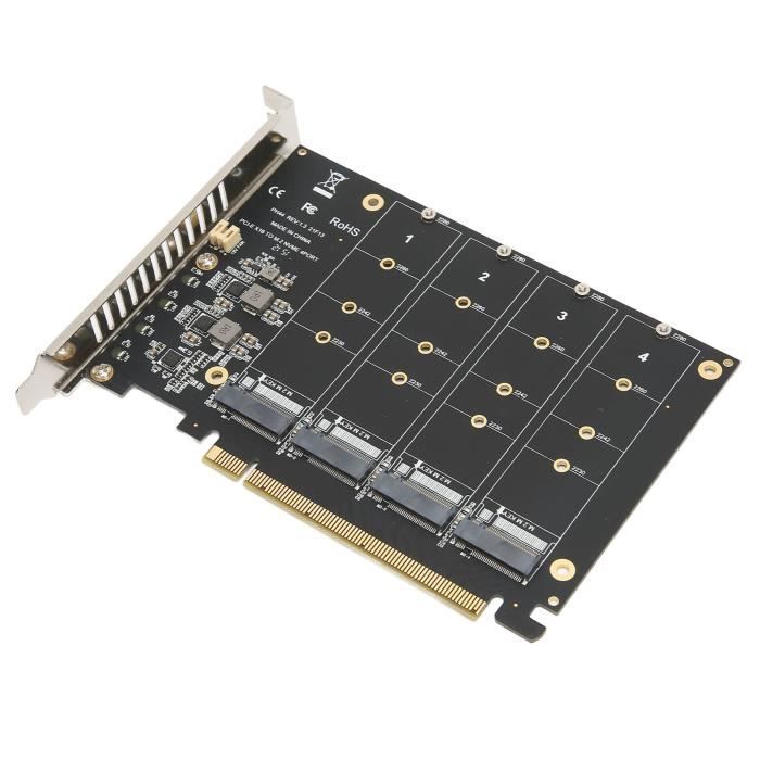 HURRISE carte Raid NVME Adaptateur M.2 PCIE NVMe M.2 vers PCIe 4.0 X16 ...