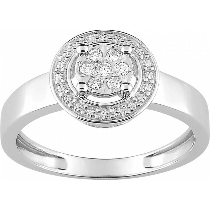 Bague Or Blanc 9 Carats Bijoux en Vogue: Bague Or Blanc 9 carats 34527 ...