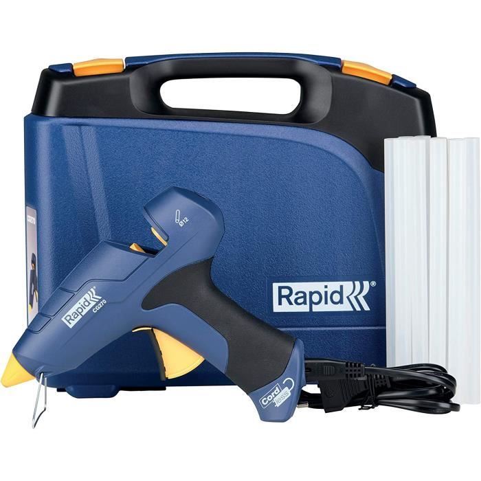 Rapid Pistolet à colle à chaud CG270 en coffret avec 10 bâtons de colle ...