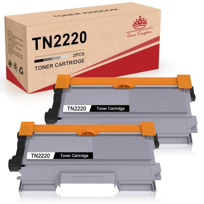 2X Toner noir TN2220 pour Brother HL-2135W 2220 2230 2240 2240L 2240D ...