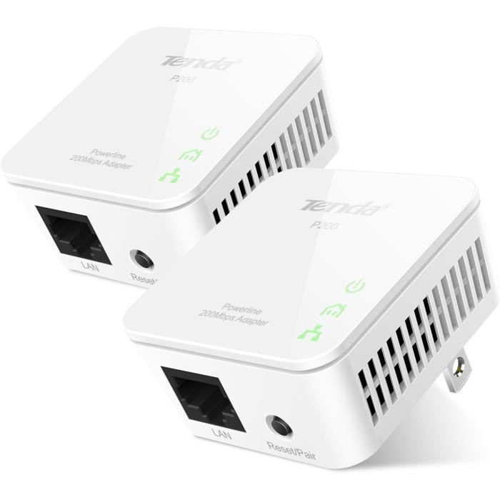 Adaptateur Cpl P200 - Prise Homeplug Av200Mbit-S - Boîtier Cpl avec 2 ...