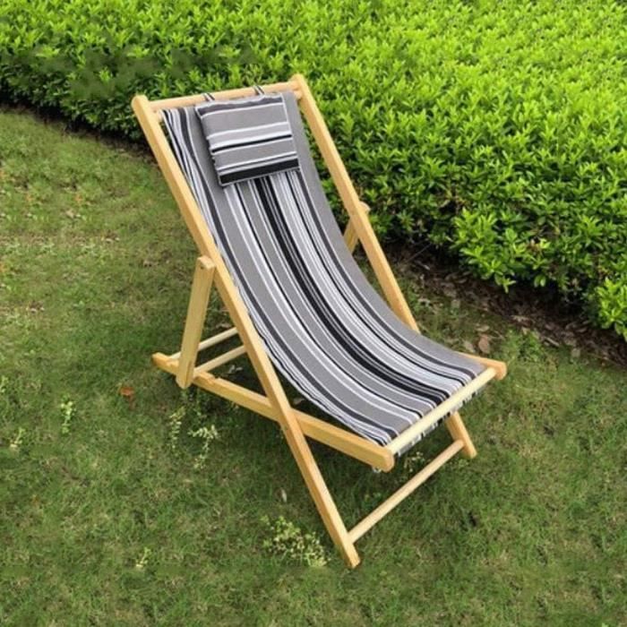 Transat Chaise Jardin Fauteuil Jardin Bain De Soleil Fauteuil De Plage ...