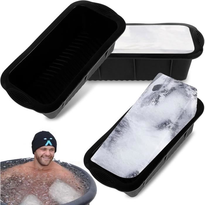 Ensemble de moules à glace en silicone extra larges pour fabriquer des ...