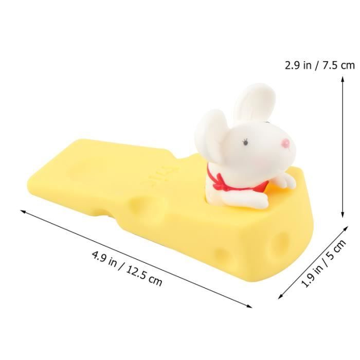 Cartoon Cheese Mice Door Stopper Décoratif Doorstop Wedge (couleur ...