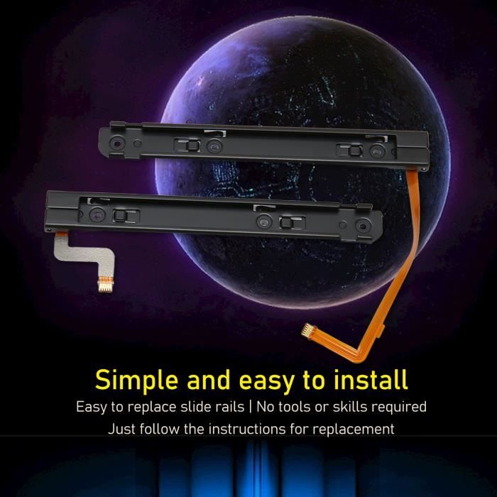 Rail coulissant de console de jeu en métal pour Nintendo Switch OLED ...