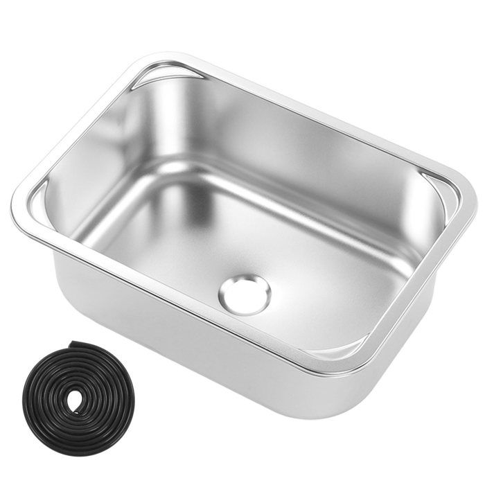Évier RV Square en acier inoxydable Flush Basin monté Lavage à main ...