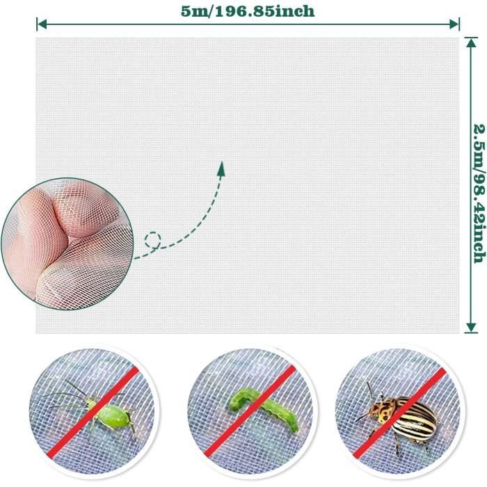 Filet Anti Insecte, Filet Anti-Insectes pour Plantes, Filets pour ...